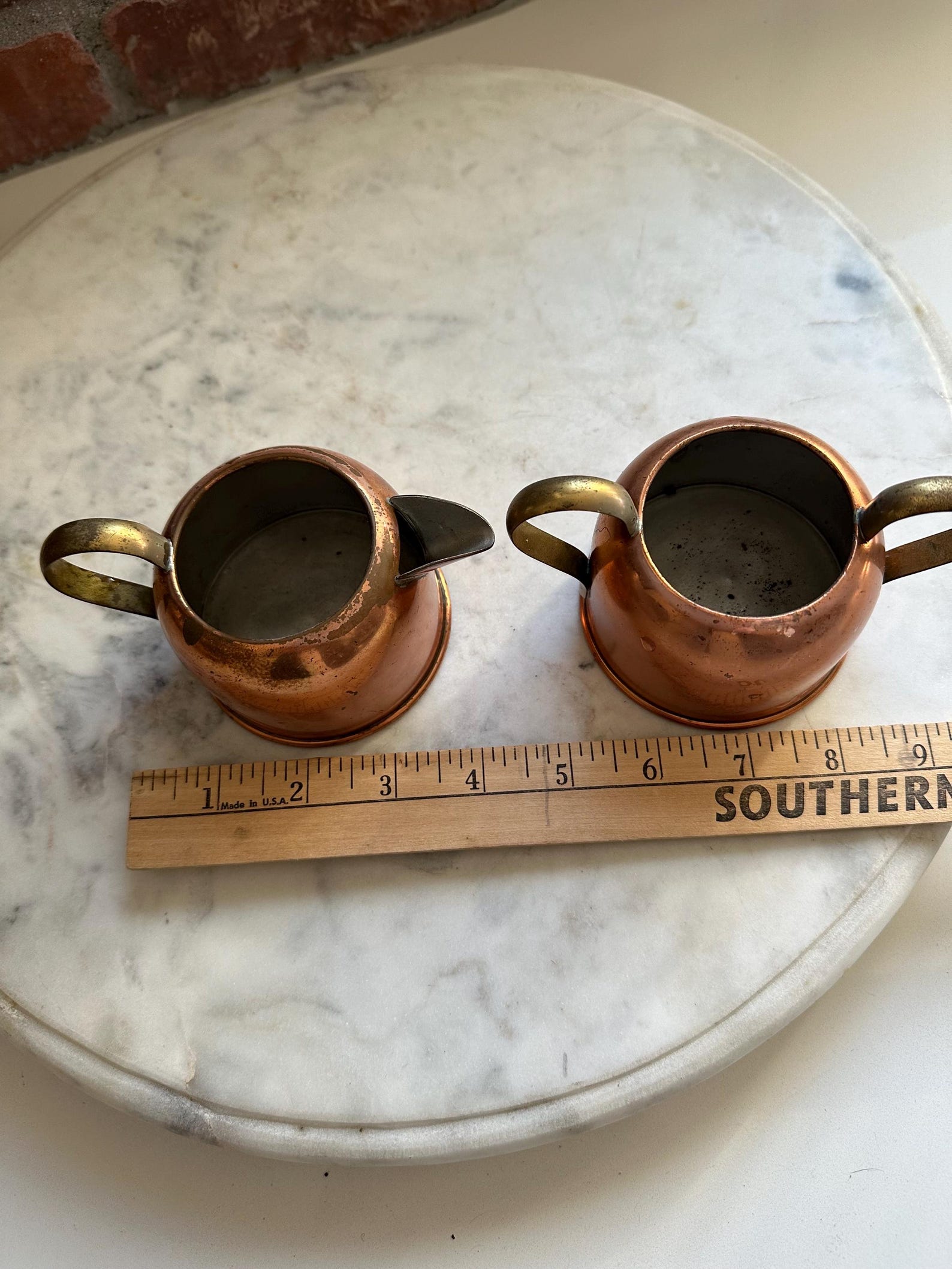 Coppercraft Guild Copper Cream and Sugar Set. - Etsy