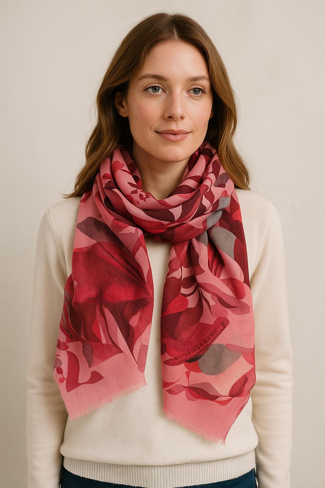 Ambrose Pure Merino Wool Scarf | Lightweight Soft Winter Wrap in ...