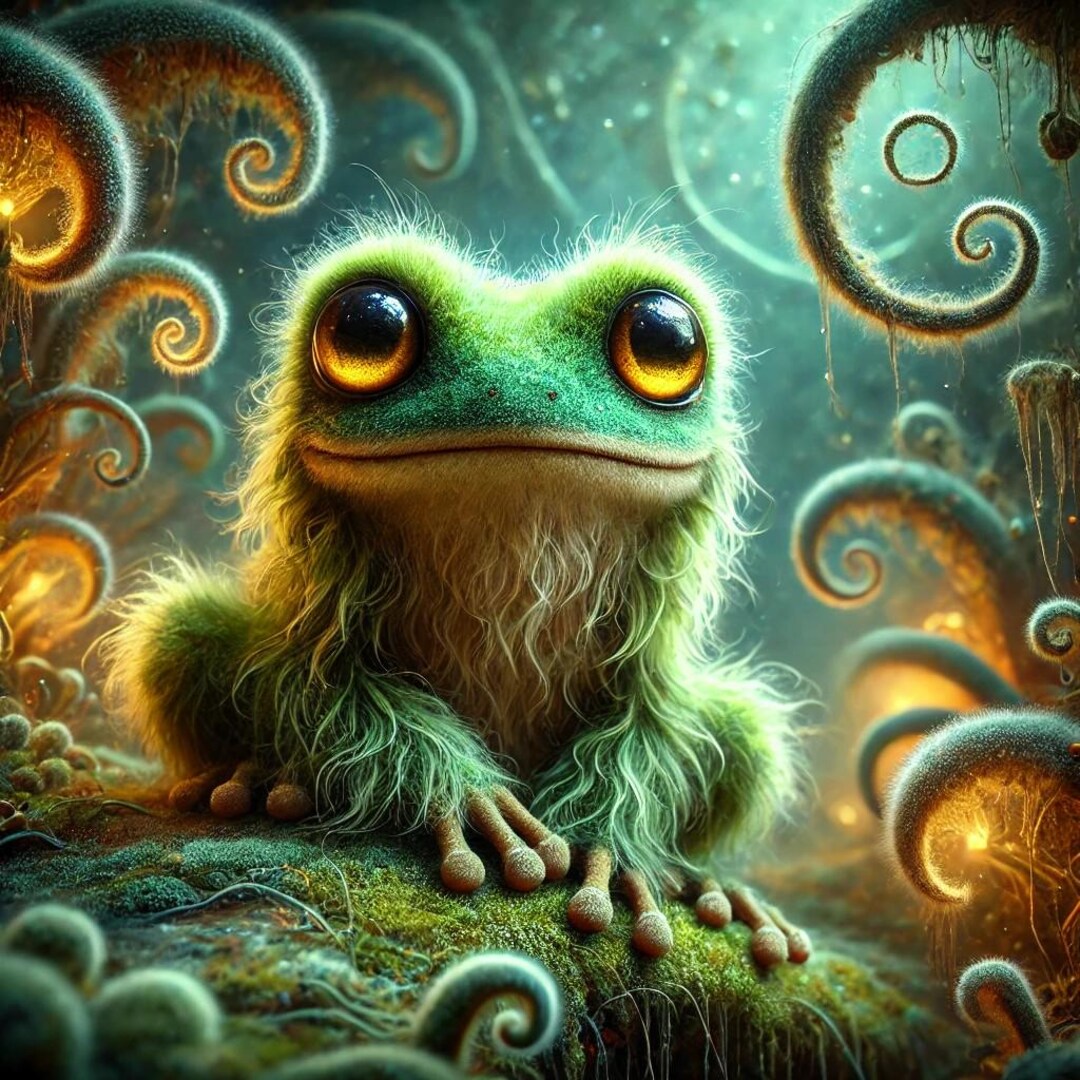 Astral Rainforest Frog Spirit Companion, Familiar Astral Rainflow ...