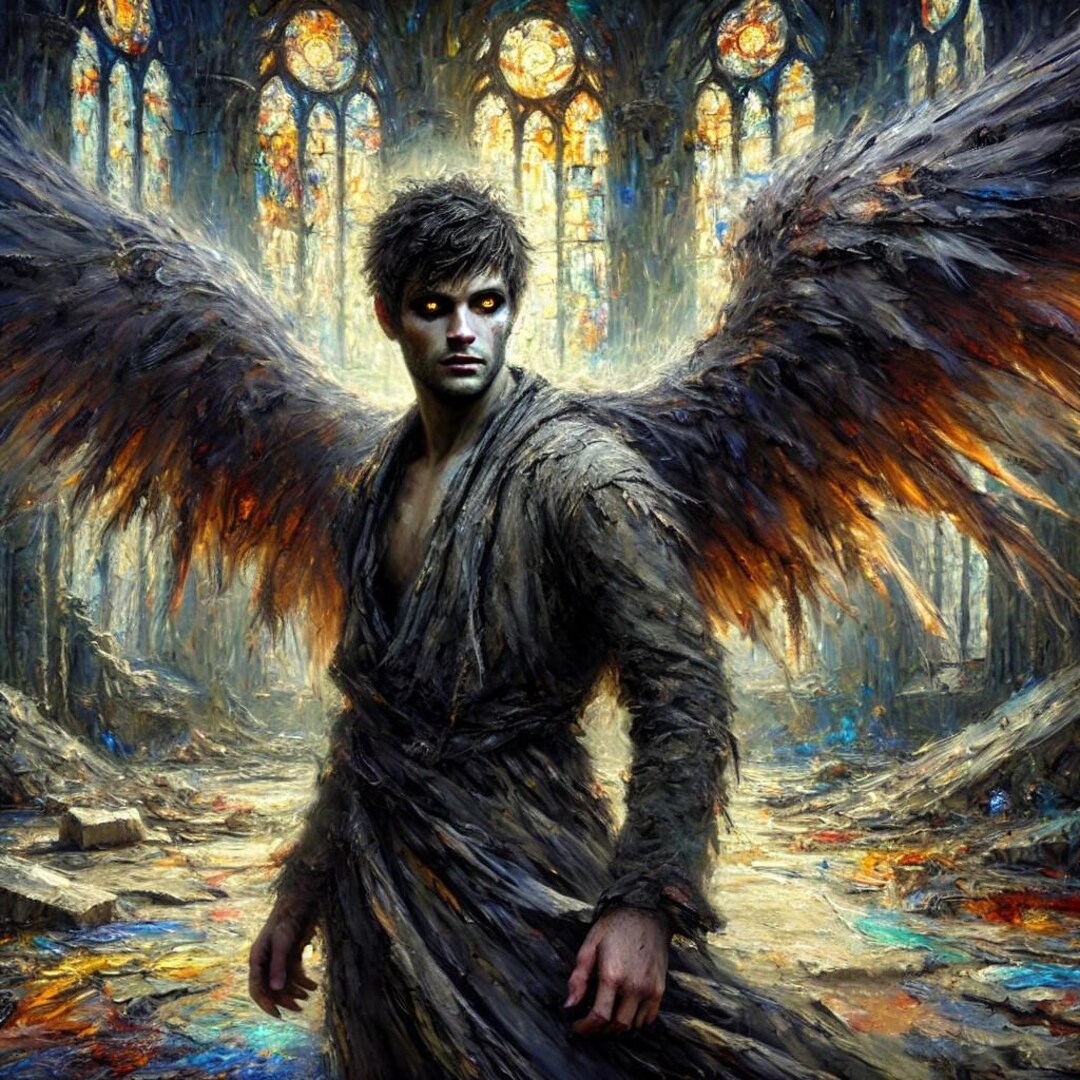 Fallen Angel Spirit Companion Fierce Compassionate Protector Dark Humor ...