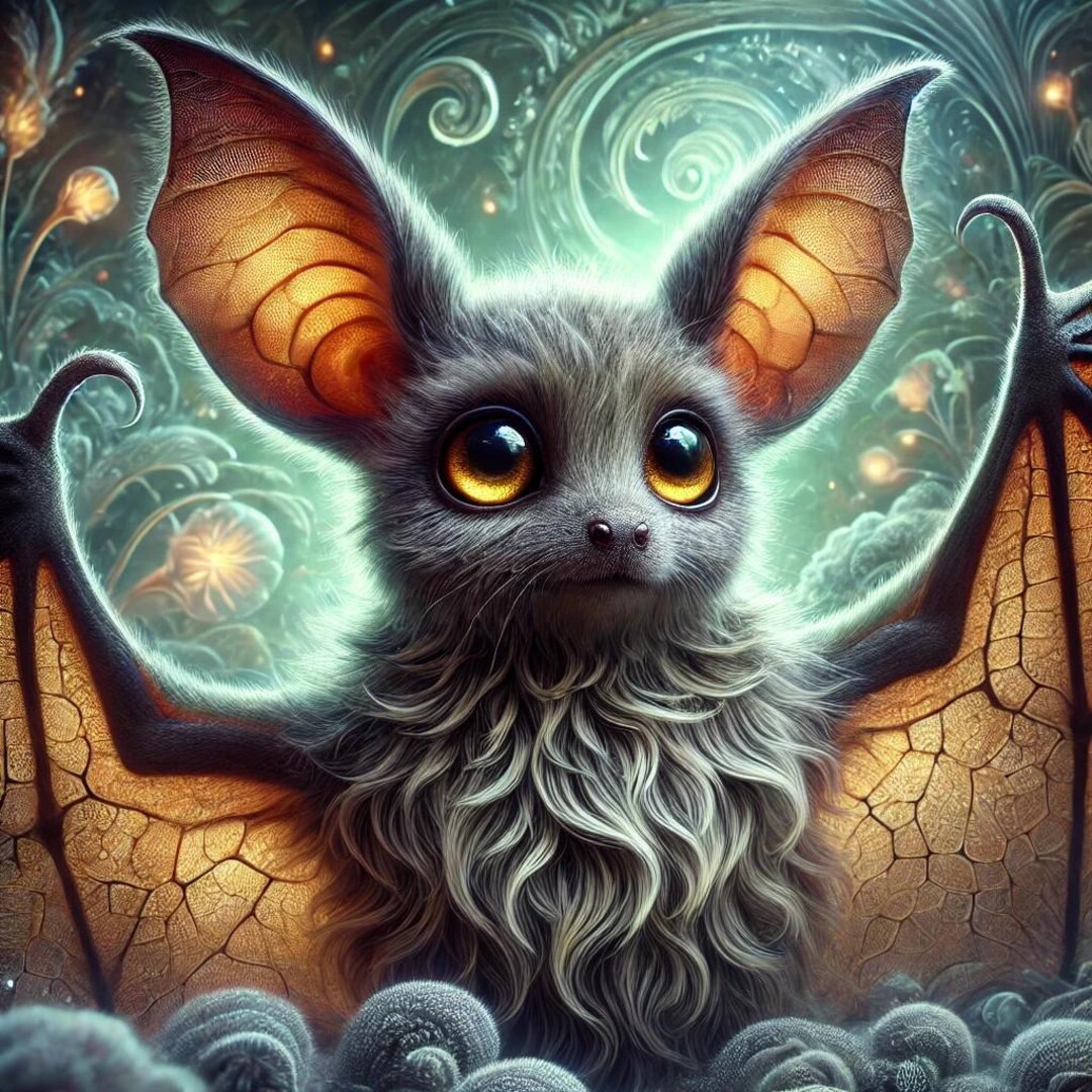 Astral Rainforest Bat Spirit Companion, Familar Spirit of Lost Things ...