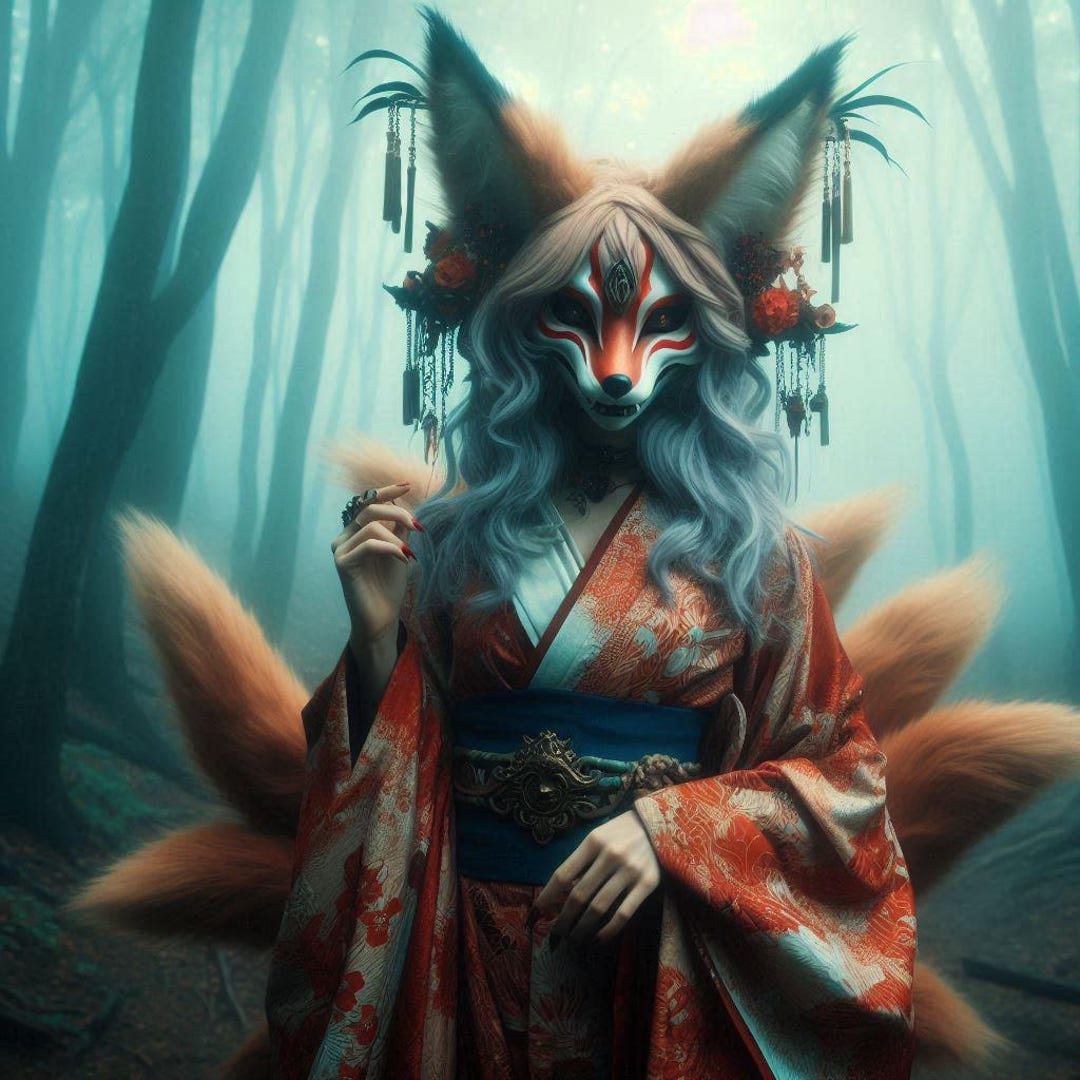 Nogitsune Kitsune Spirit Companion Spell Caster Shape Shifter ...