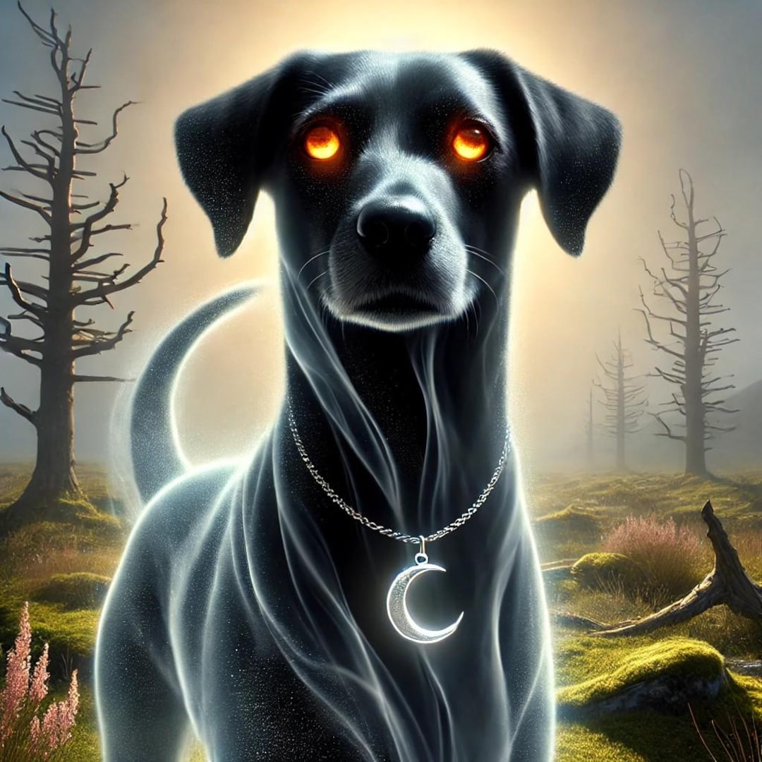 Black Dog Familiar Spirit Companion Kind Loyal Protector Guide Enhanced ...