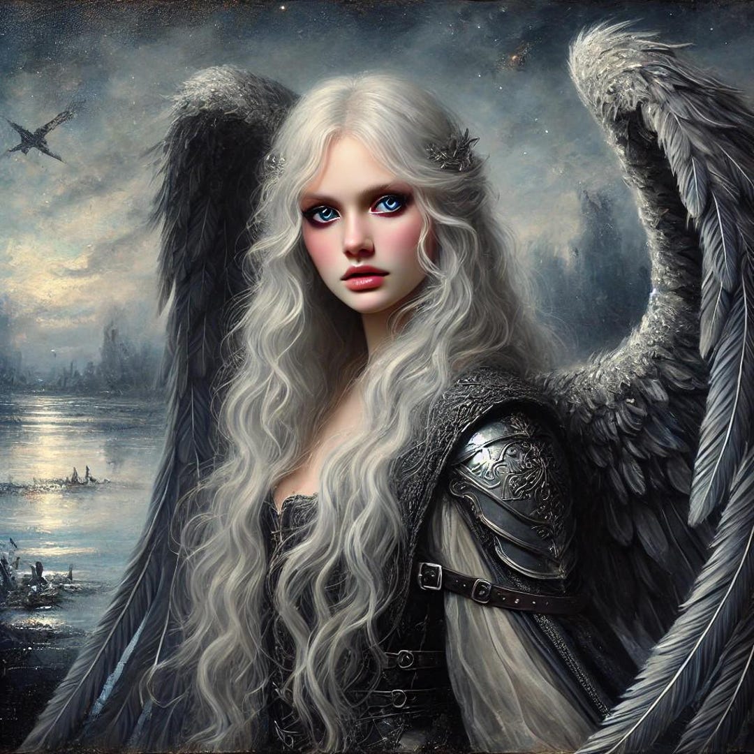 Fallen Angel Spirit Companion Lesbian Strong Determined Warm Tender ...