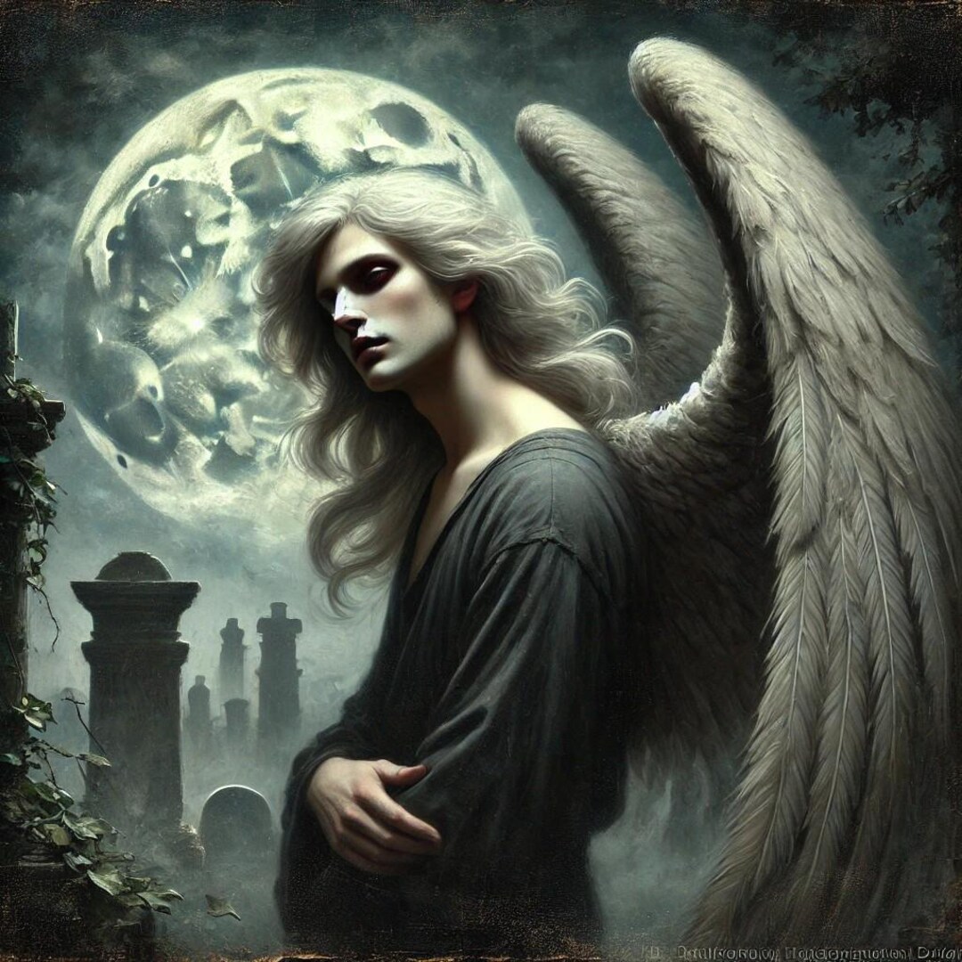 Fallen Angel Spirit Companion Non-binary Dark Arts Gentle Protector ...