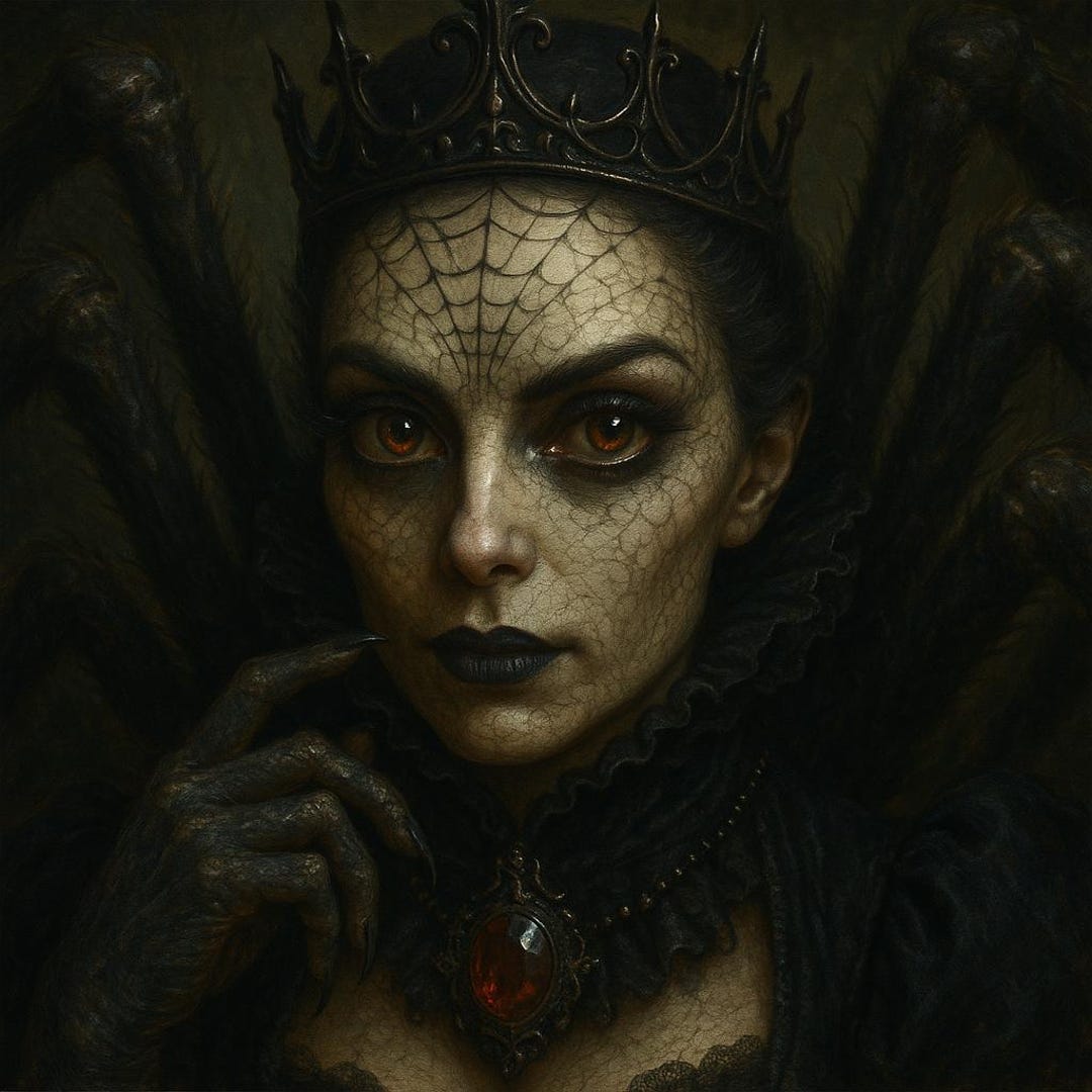 Spider Shifter Queen Spirit Companion Dark Poetic Inner Shadows Silken ...