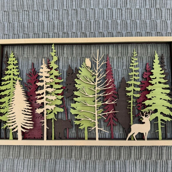 Layered Wood Art - Etsy