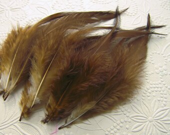 Brown feathers | Etsy