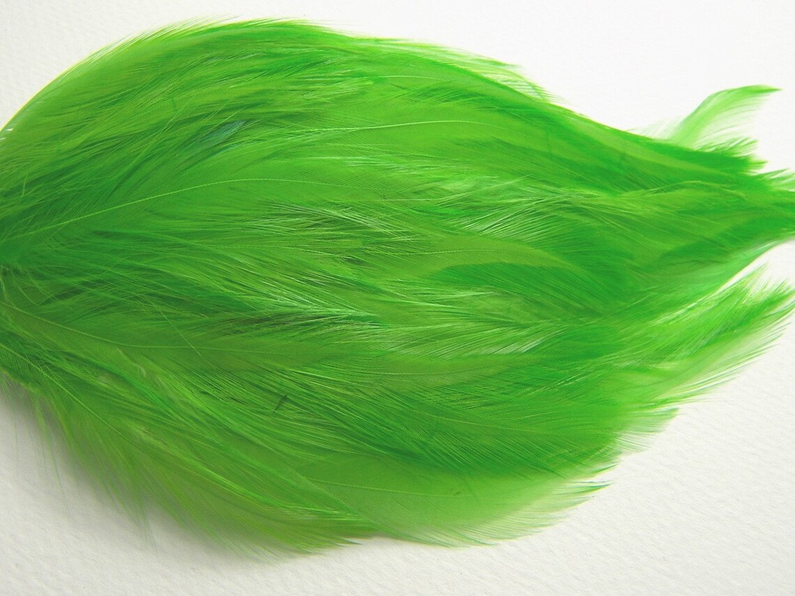 LIME GREEN Feather Pads | Etsy