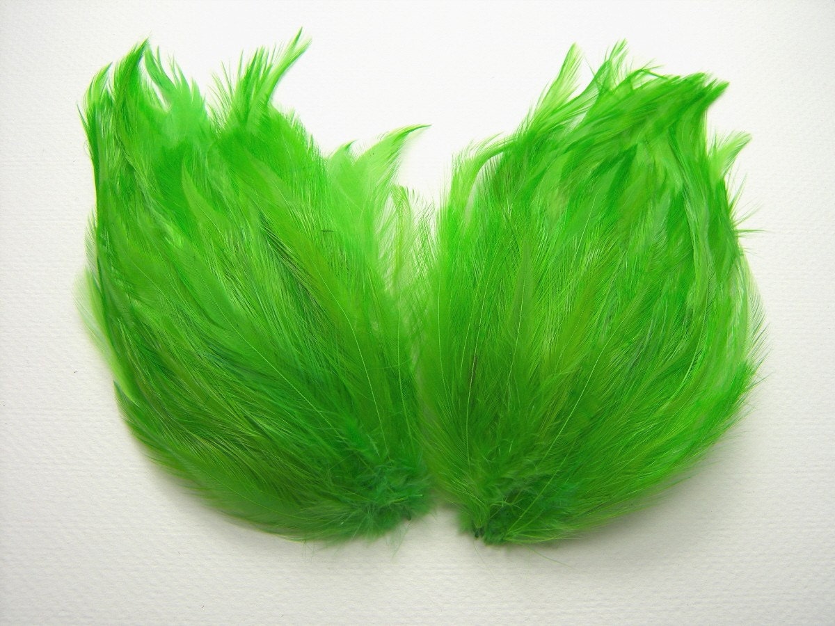 LIME GREEN Feather Pads - Etsy