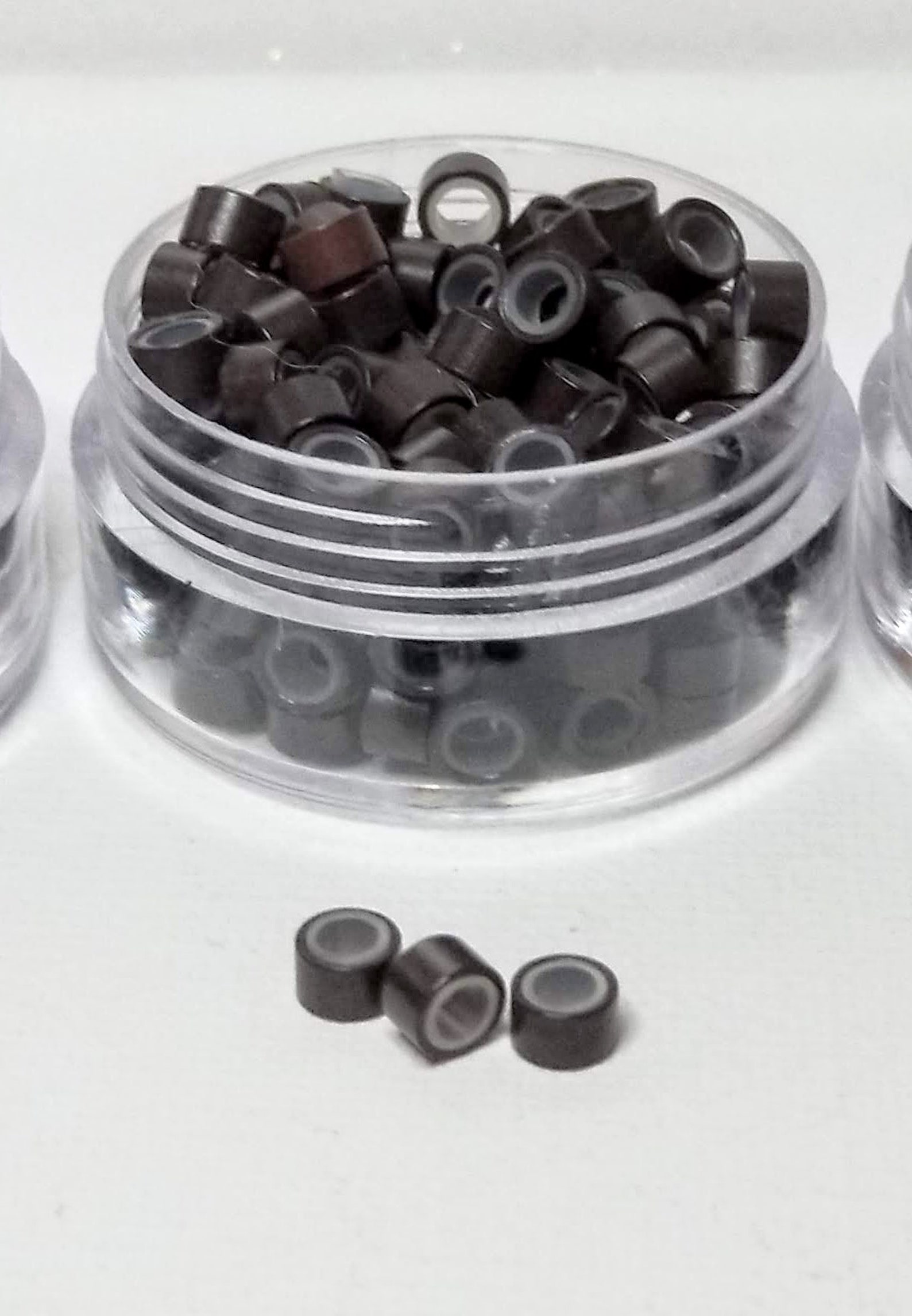SILICONE Micro Ring CRIMP BEADS for Hair and Feather Extensions, Bella ...
