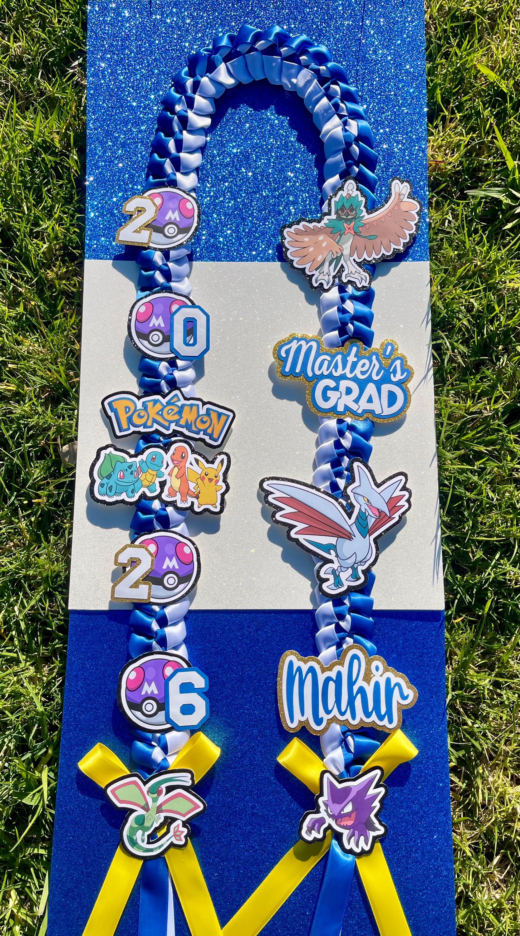 Pokemon Graduation Lei/ Pikachu Ribbon Lei/ Grad Gifts/ Congrats Grad ...