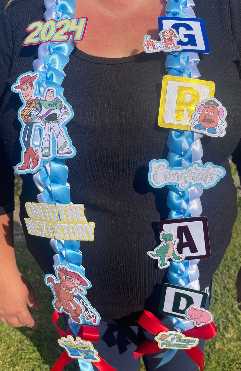 Toy Story Graduation Lei/grad Lei/ribbon Lei/ Grad Gifts/ Congrats Grad ...