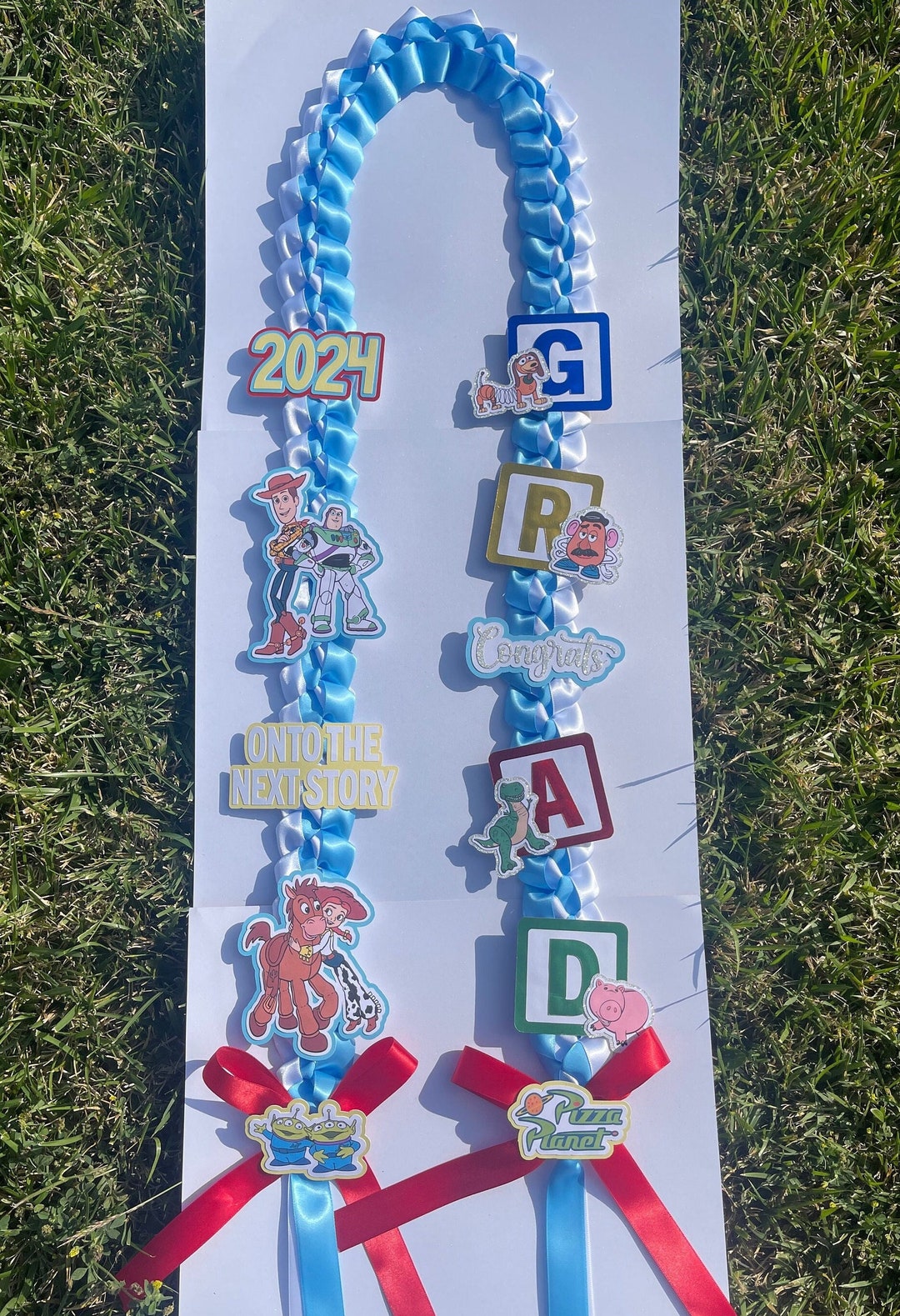 Toy Story Graduation Lei/toy Story Grad Lei/ribbon Lei/ Grad Gifts ...