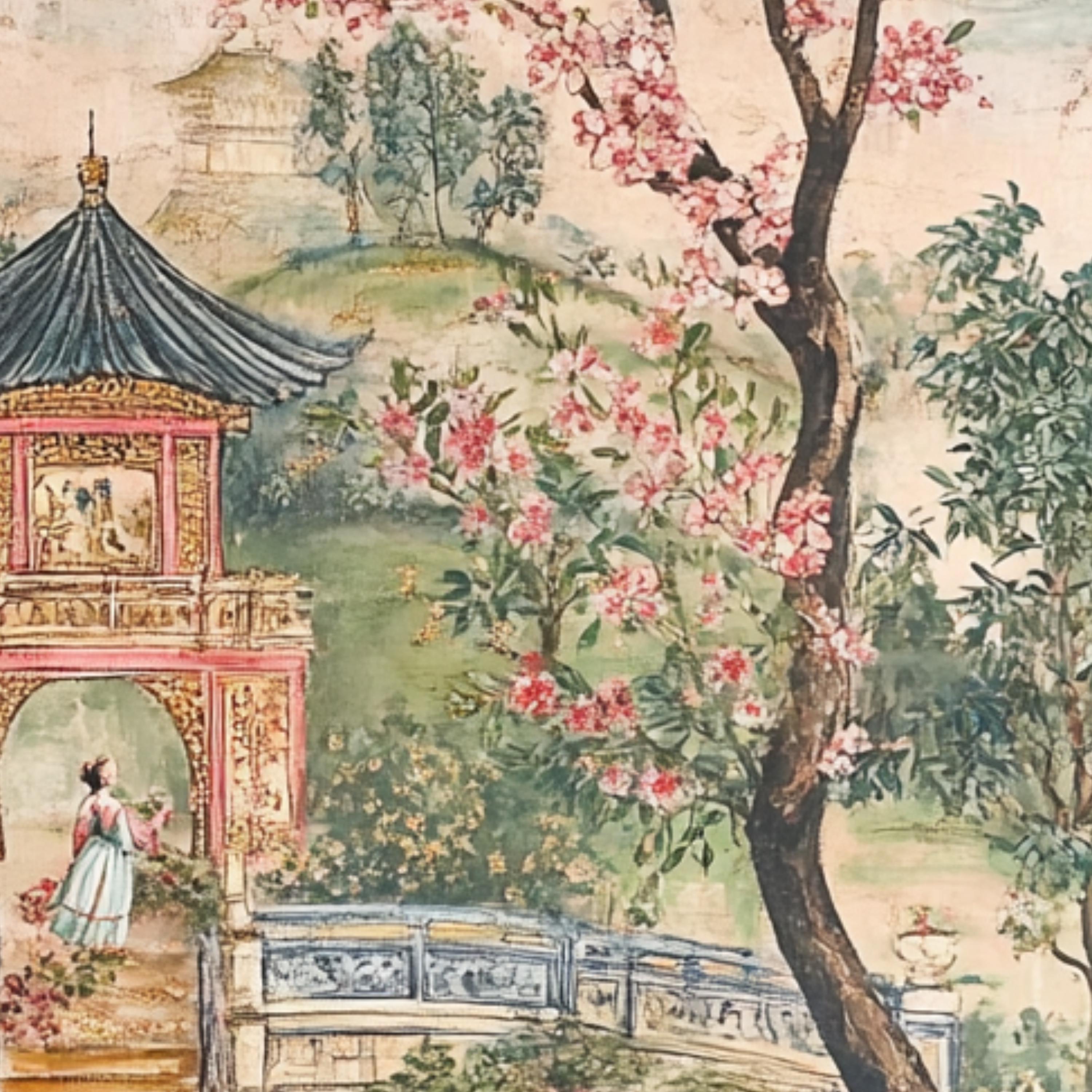 Chinoiserie Wall Art Set | Vintage Oriental Decor | Asian-inspired ...