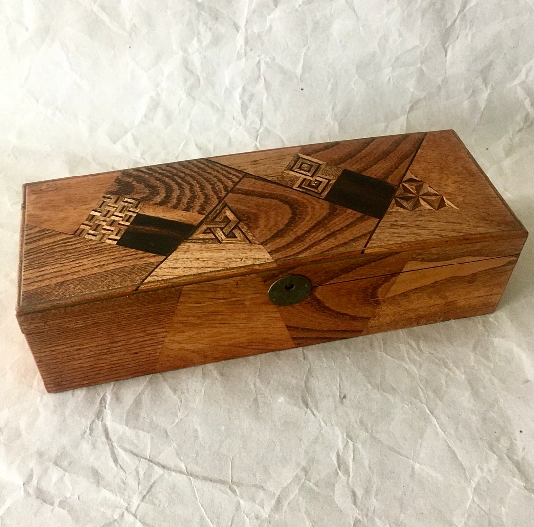 Antique Japanese Yosegi-zaiku Box - Etsy