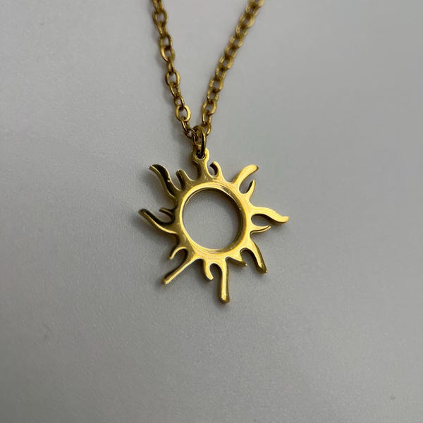 Tangled Sun Necklace - Etsy