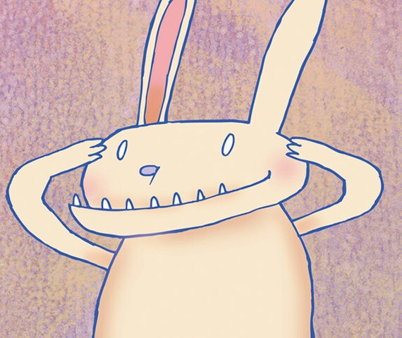 Psycho Rabbit Poster Giclee Print Last One Signed Limited | Etsy