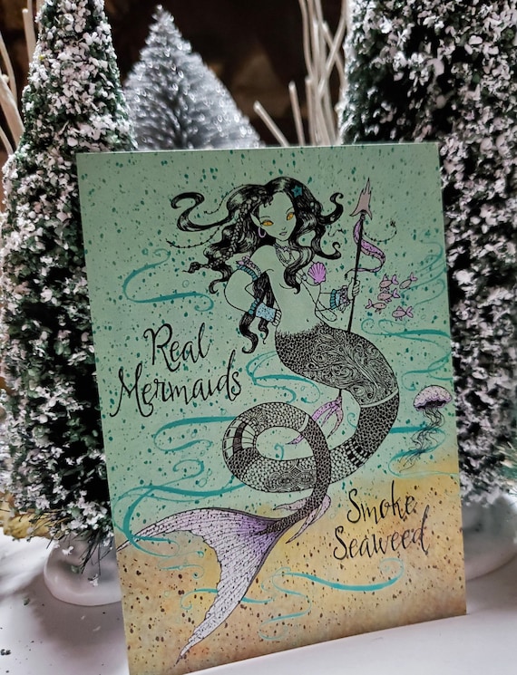 Mermaid Magnet real Mermaids Smoke Seaweed Original - Etsy