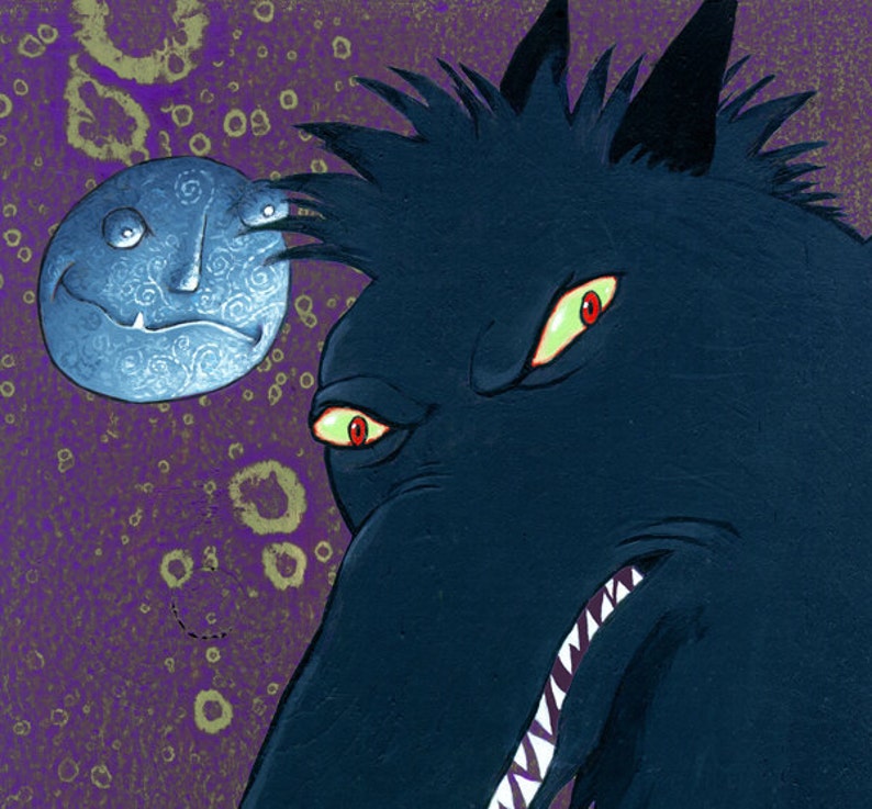 Werewolf Fits 12 X 16 Mat Giclee Print Archival Inks From an Original ...