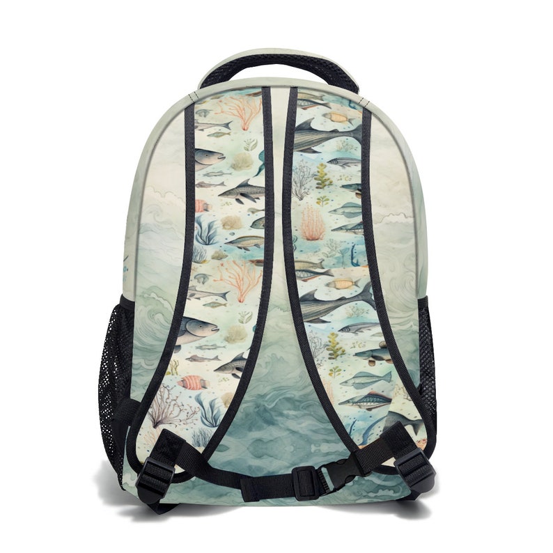 Kids Backpack Lunch Box Pencil Case 3pc Set Mermaid Fish Underwater ...