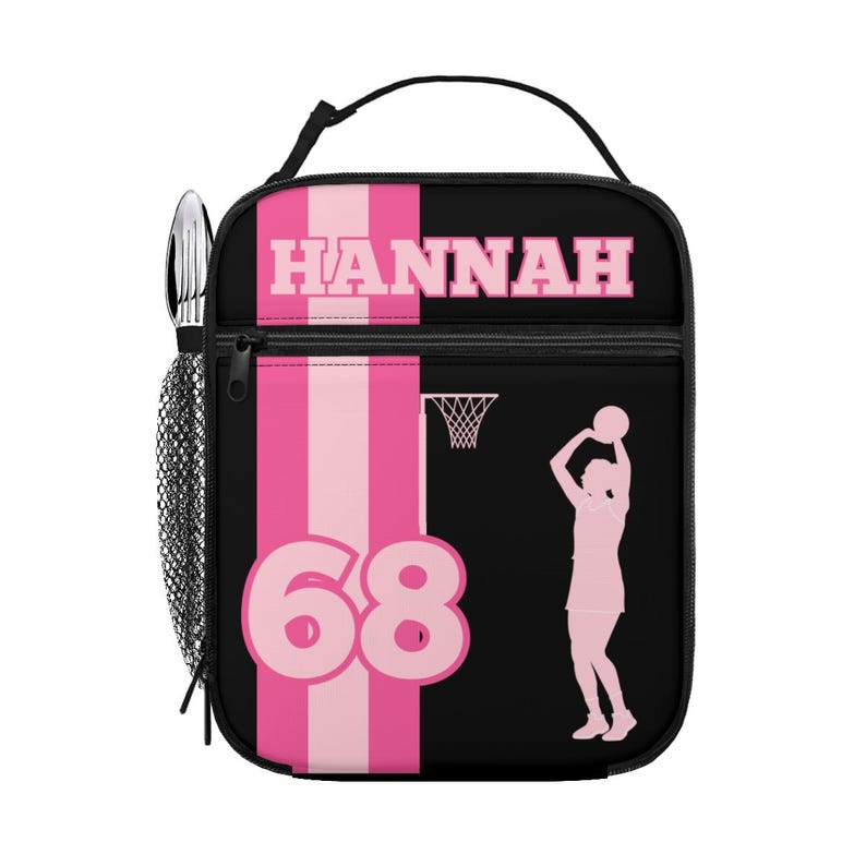 Personalized Backpack, Lunch Bag & Pencil Case Set, Kids Netball School ...