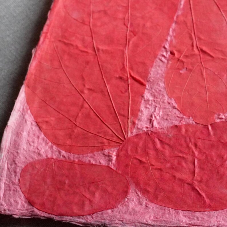 Handmade Natural Leaf Paper, Eco-friendly Mulberry Paper, Deckle-edge ...