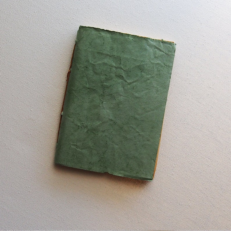 Recycled Paper Journal, Handmade Diary, Torn Kraft Paper, Hand Stitched ...