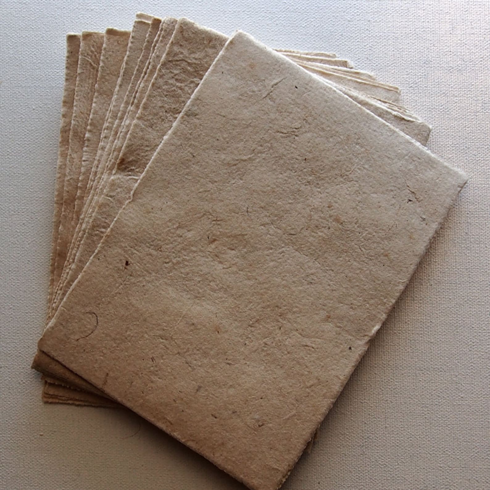 Handmade Mulberry Paper, Deckled Edge, Vintage Style Natural Paper, Eco ...