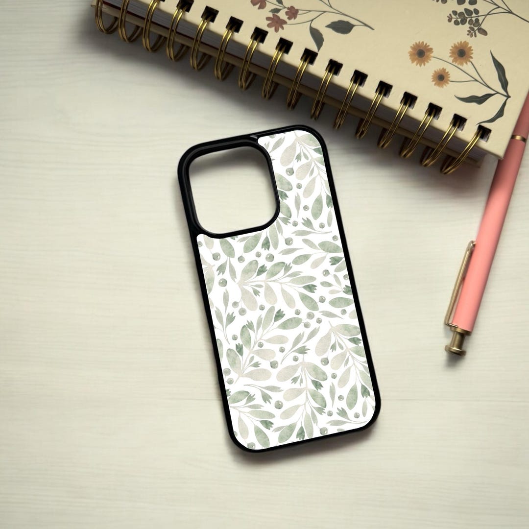 Green Watercolor Floral Custom Design Phone Cases - Cute Designs, Phone ...