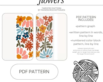 Blueberries Crochet Tapestry Pattern - PDF Pattern - Etsy