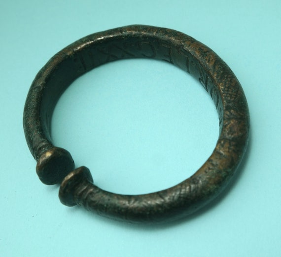 Vintage replica ancient Roman bronze bangles - Gem