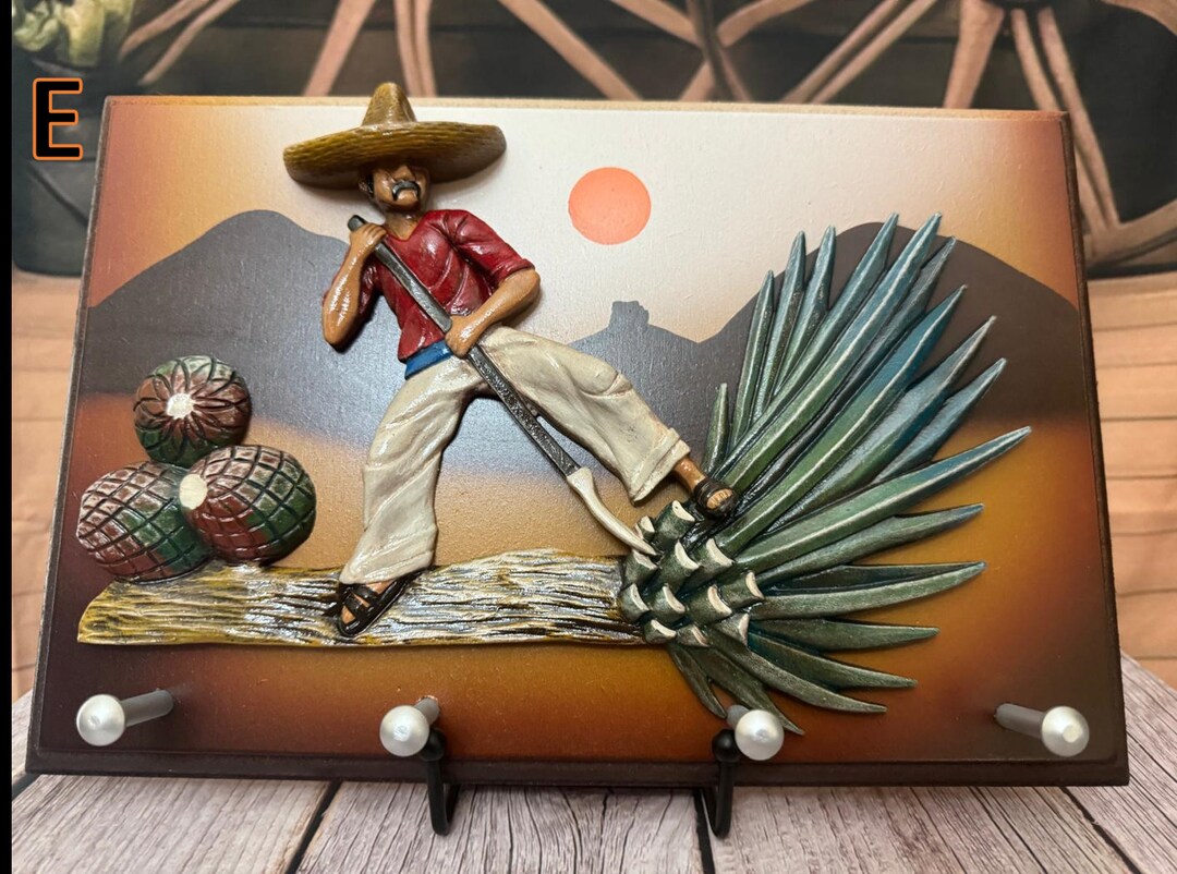 Key Holder for Wall,mexican Key Holder,wooden Key Holder,traditional ...