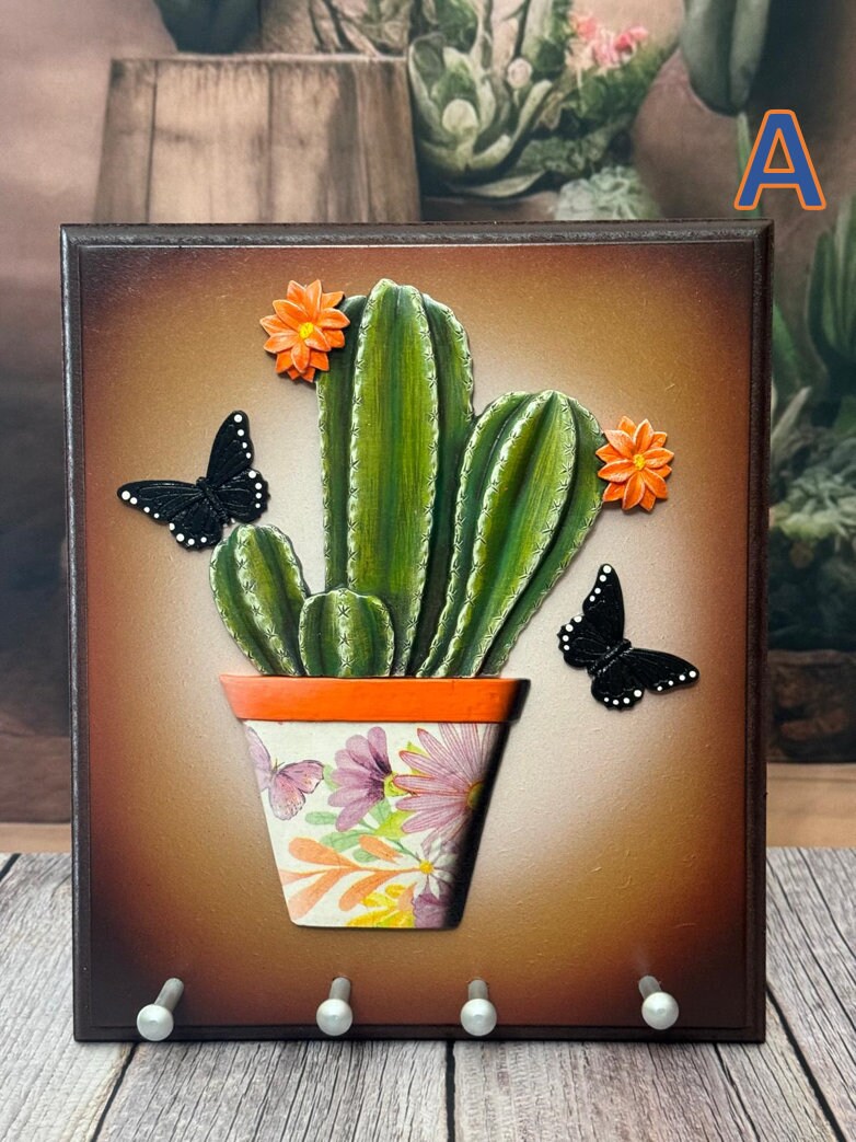 Key Holder for Wall,mexican Key Holder,wooden Key Holder,traditional ...