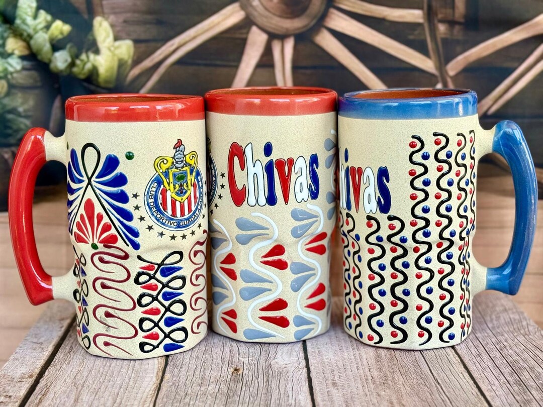 Liga Mx,mexican Craft,mexican Beer Mug, Mexican Pottery, Handmade Mug ...