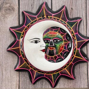 Ceramic Eclipse, Mexican Ceramic Wall Art, Mexican Pottery, Mexican ...