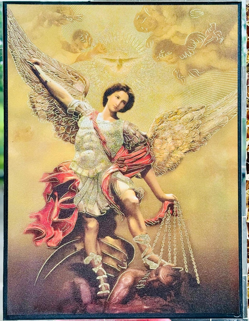 Saint Michael Archangel, Arcangel Miguel, Catholic Religious, Wall Art ...