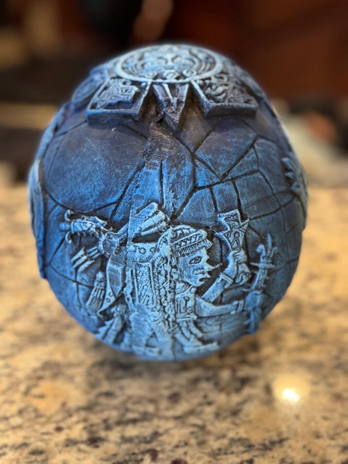 Aztec Skull, Skull, Mexican Pottery, Mexican Crafts, Mexican Ceramic ...