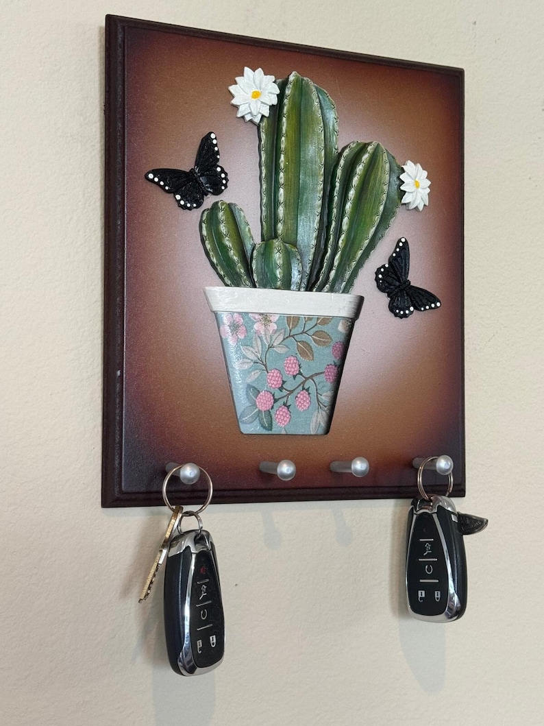 Key Holder for Wall,mexican Key Holder,wooden Key Holder,traditional ...