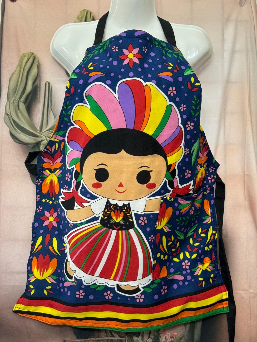 Apron, Mexican Apron, Kitchen Apron, Kitchen Accessories, Mexican Frida ...