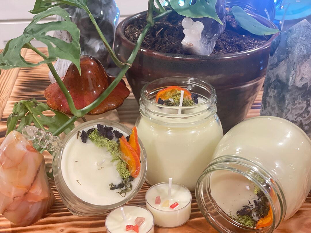 Harmony Candle, Intuitive Candle, Sweet Orange, Clove, Homemade Candle, Beeswax, Essential Oils ...