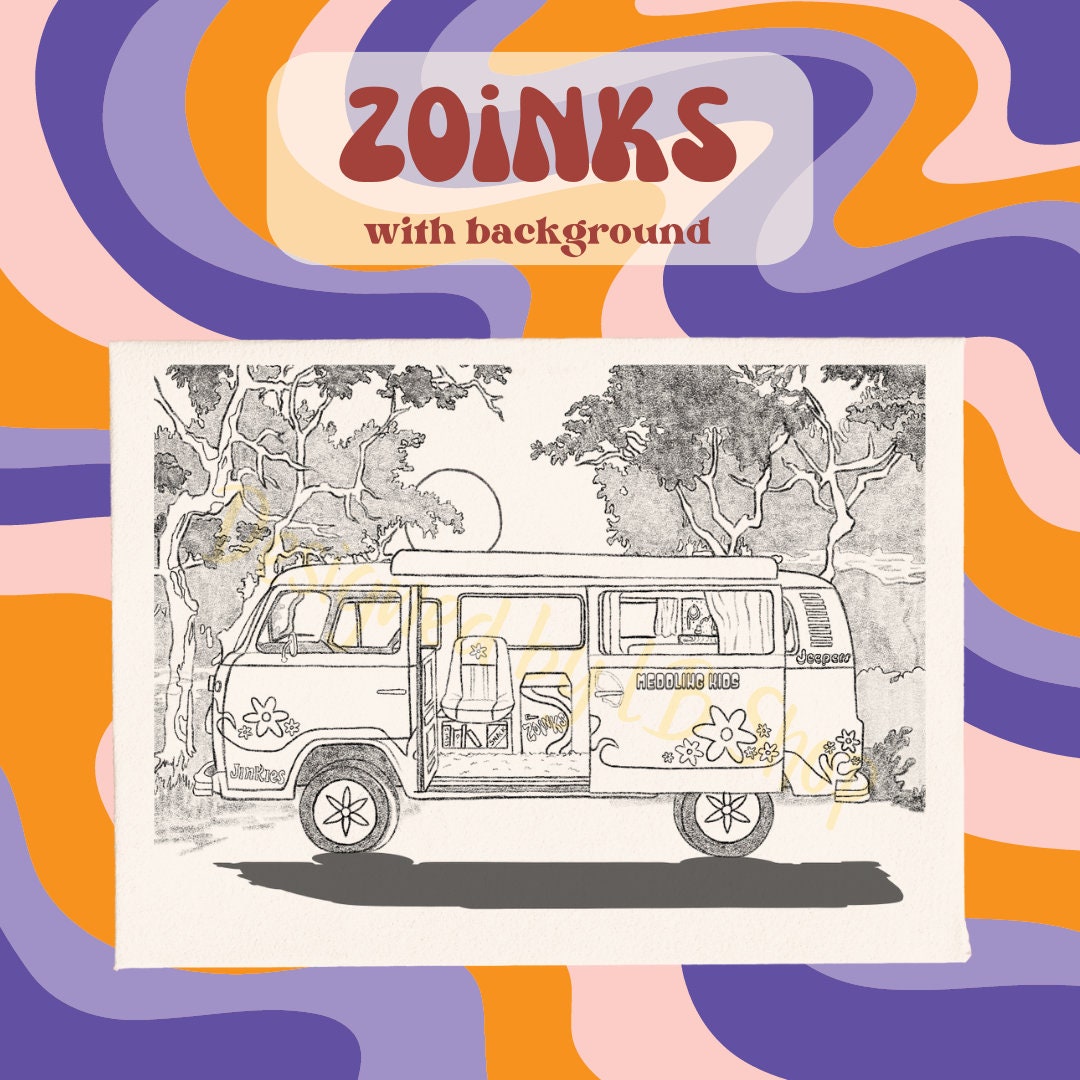Teen Detectives Van Coloring Page Zoinks Mystery, Retro, Van Life ...