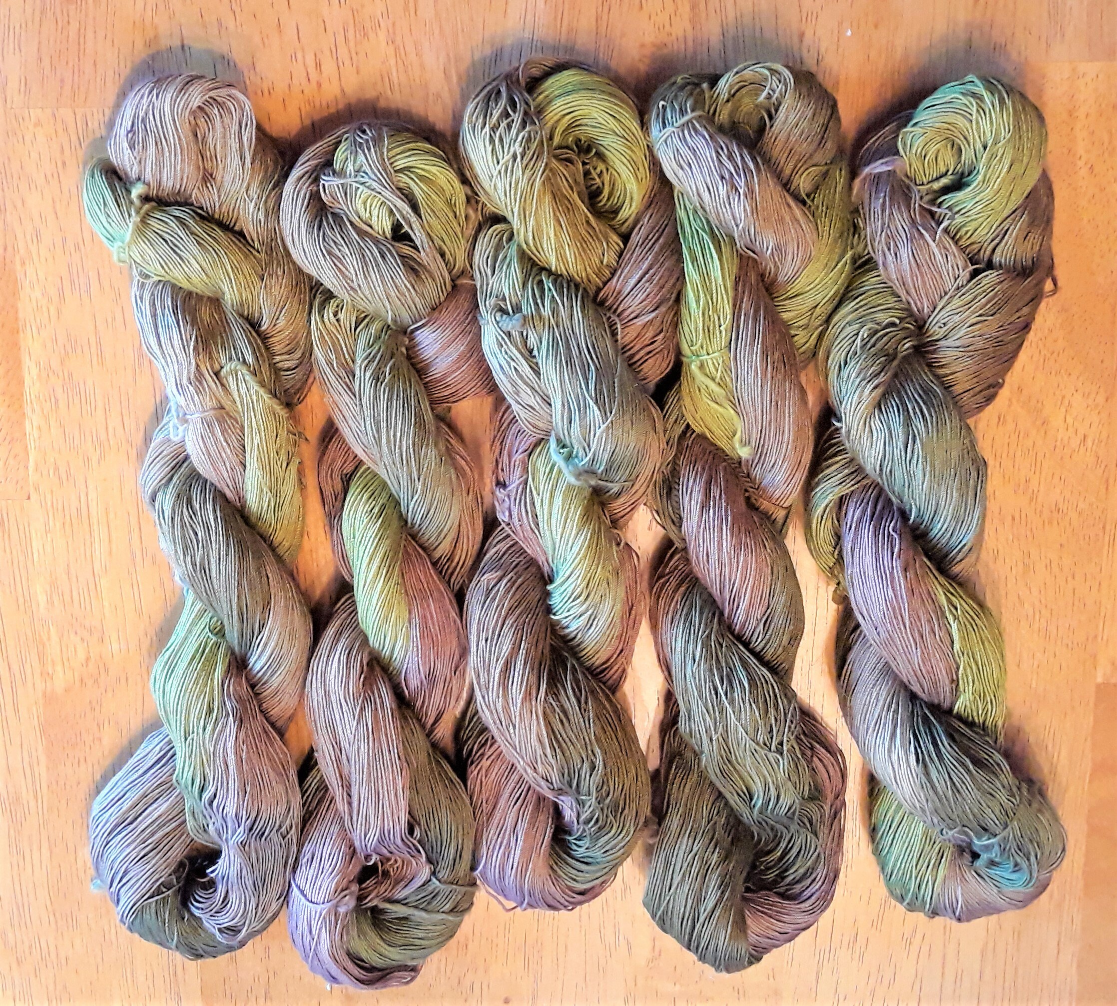 Hand Dyed Cotton Crochet Thread Sizes #10 and #20, Camouflage Colors ...