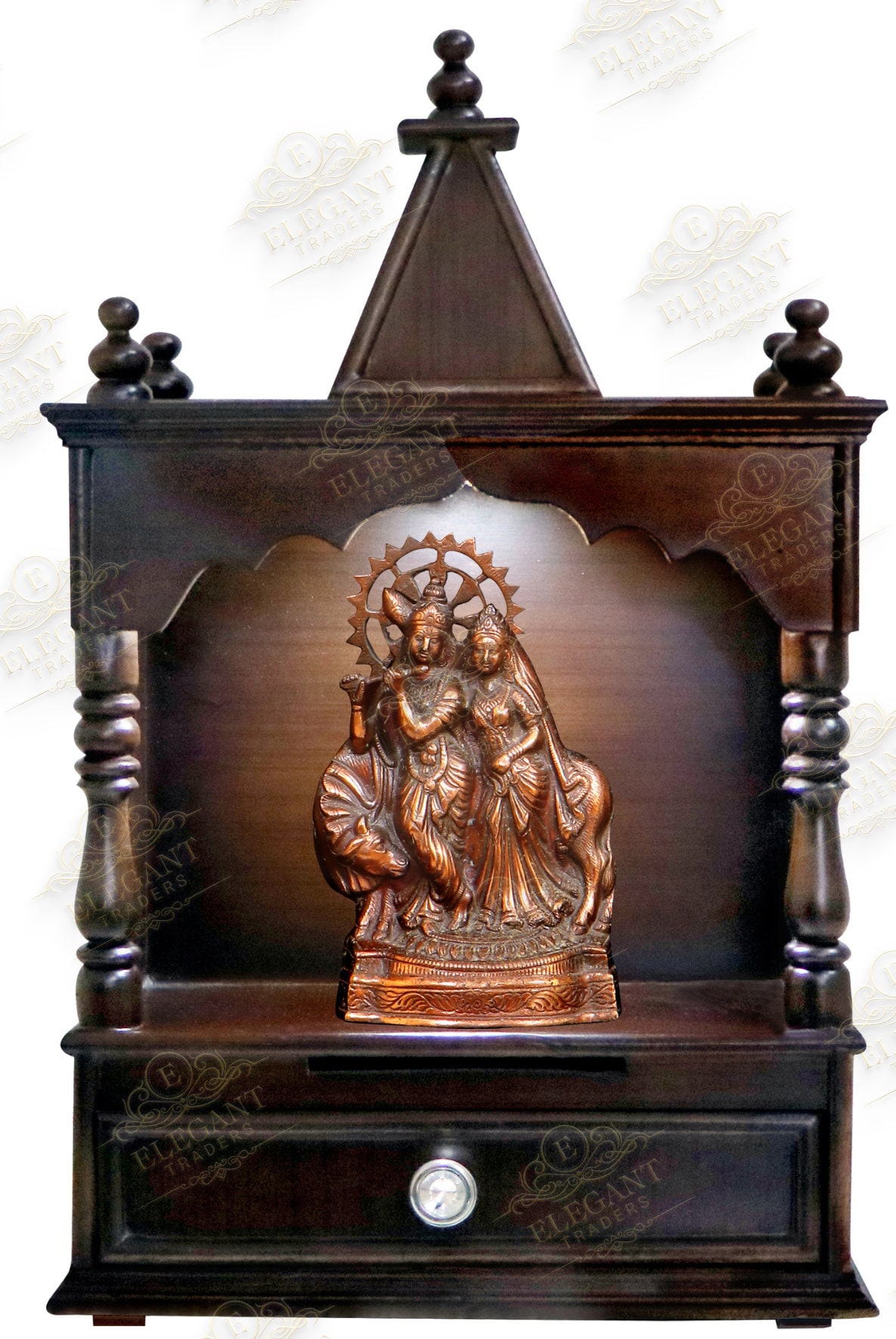 Designer Pooja Mandir / Mantap / Wooden Temple With Drawer - Etsy