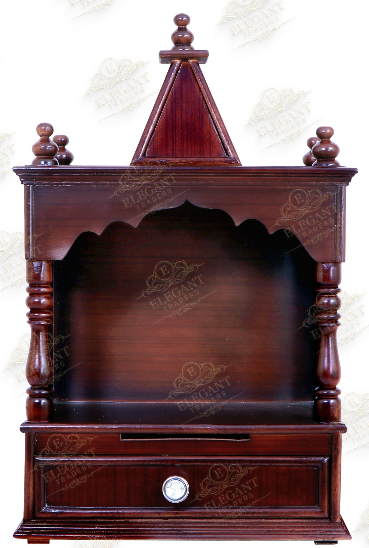 Designer Pooja Mandir / Mantap / Wooden Temple With Drawer - Etsy
