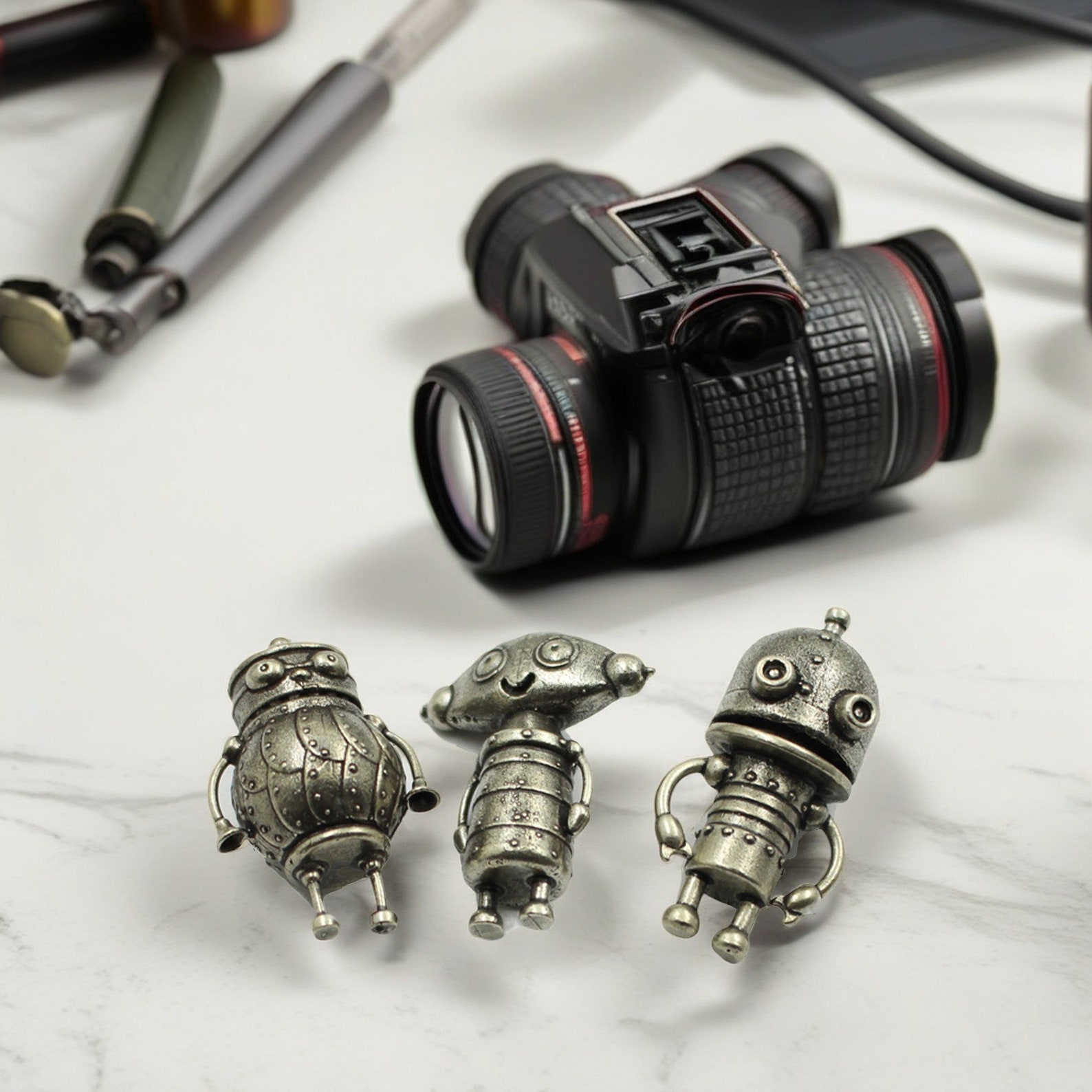 Vintage Style Brass Robot Figurine Cute Robot Figurine Statue - Etsy