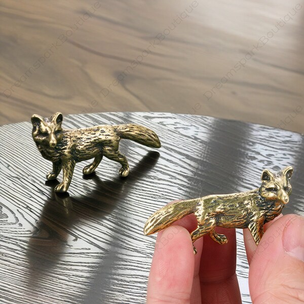 Copper Fox Statue - Etsy
