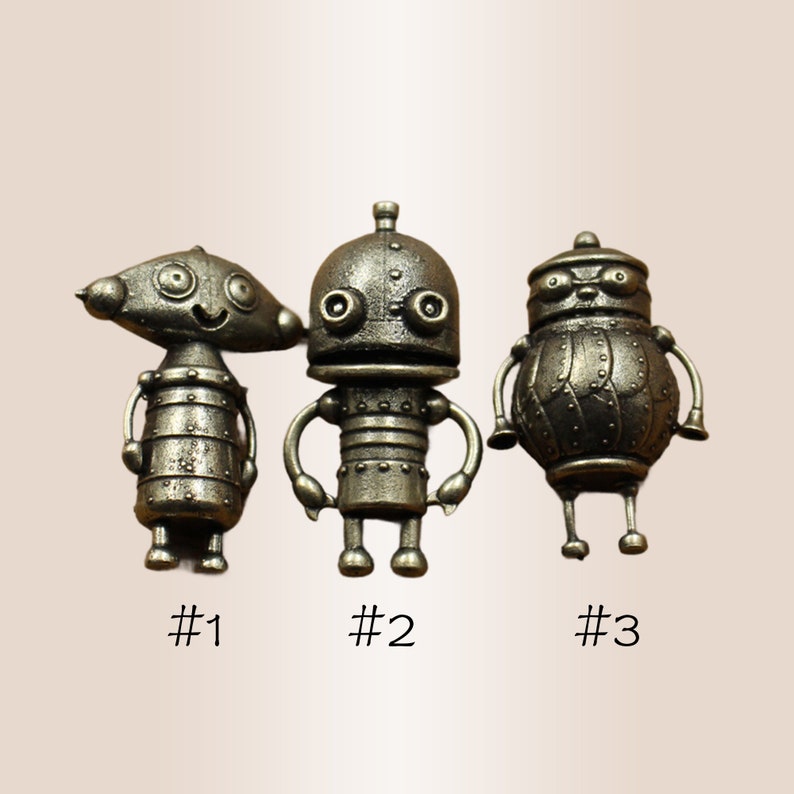 Vintage Style Brass Robot Figurine Cute Robot Figurine Statue - Etsy