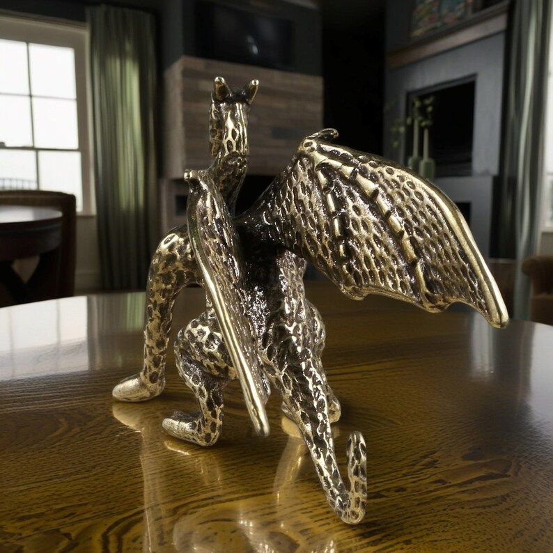 Vintage Style Brass Dragon Ornament Animal Lover's Gift, Goose ...