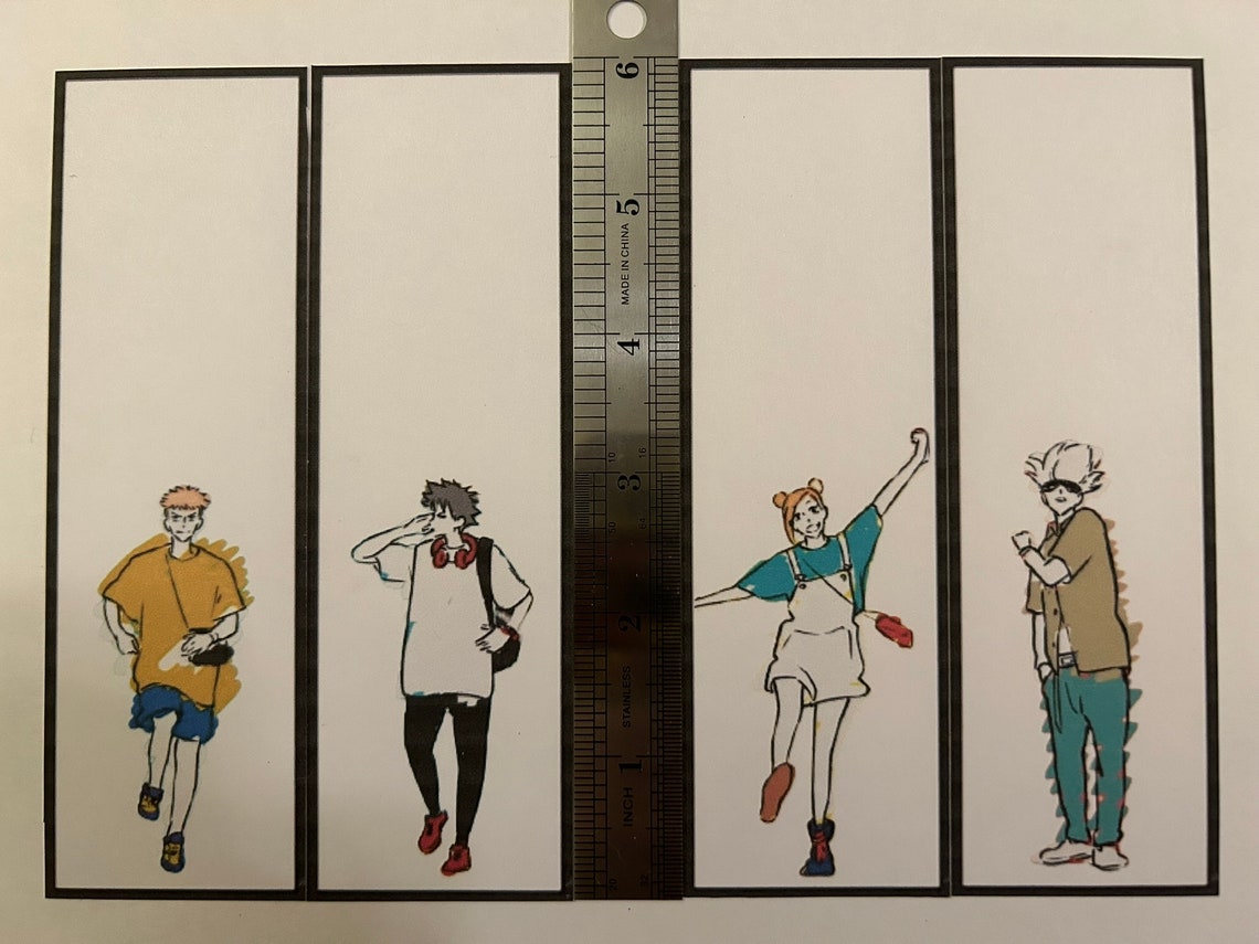Jujutsu Kaisen S1 Outro Sketch Character Bookmarks Itadori Megumi ...